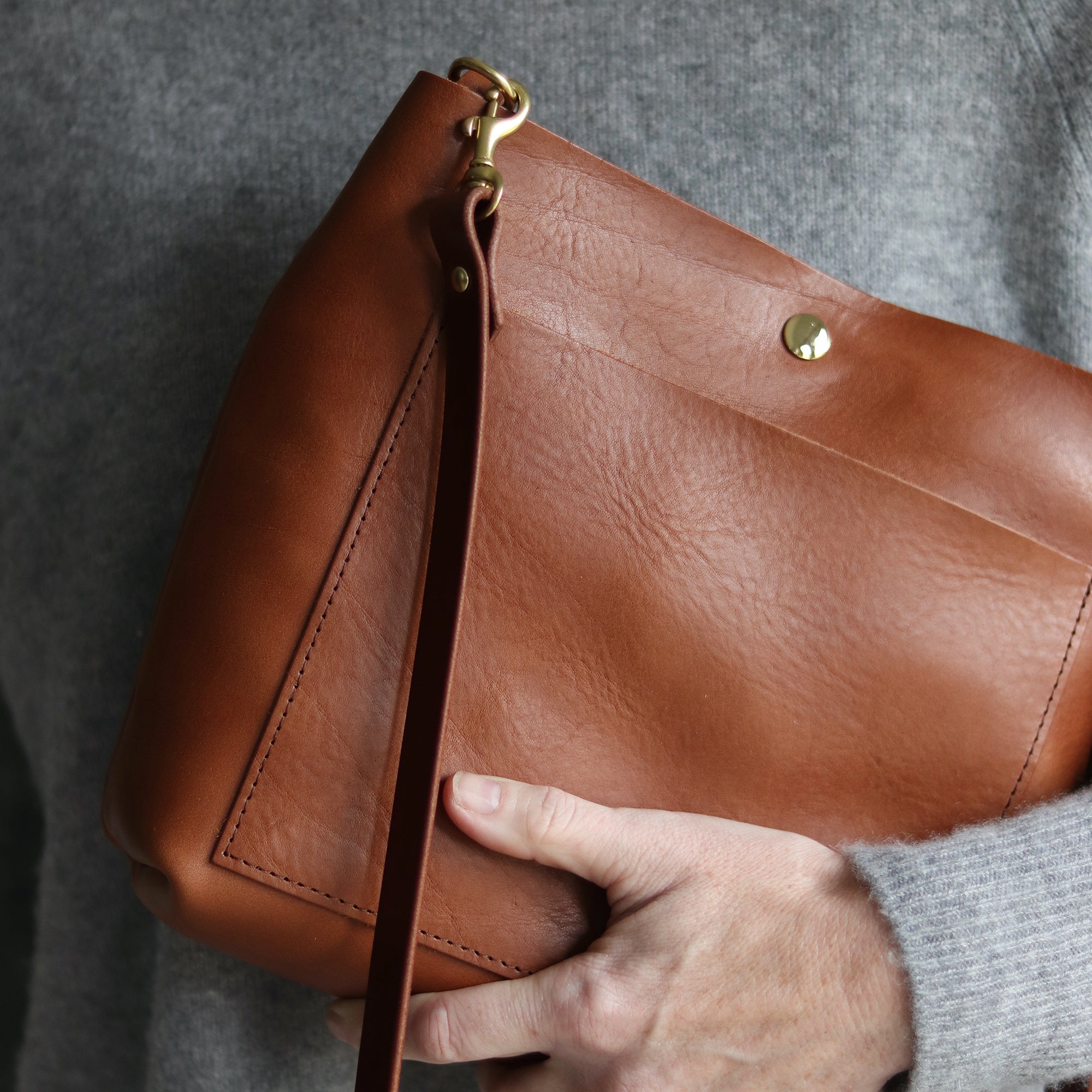 Mini Day Bag - Luxe Cognac – Juliette Rose Designs